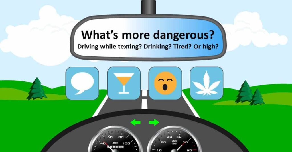 Who’s the most dangerous driver, texting, drunk, high, drowsy?